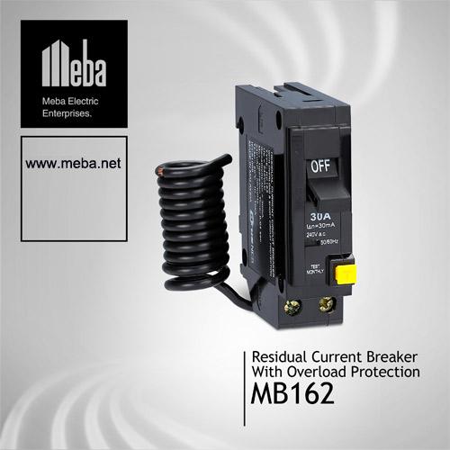 MB162 Residual Current Breaker With Overload Protection | Meba Electric ...